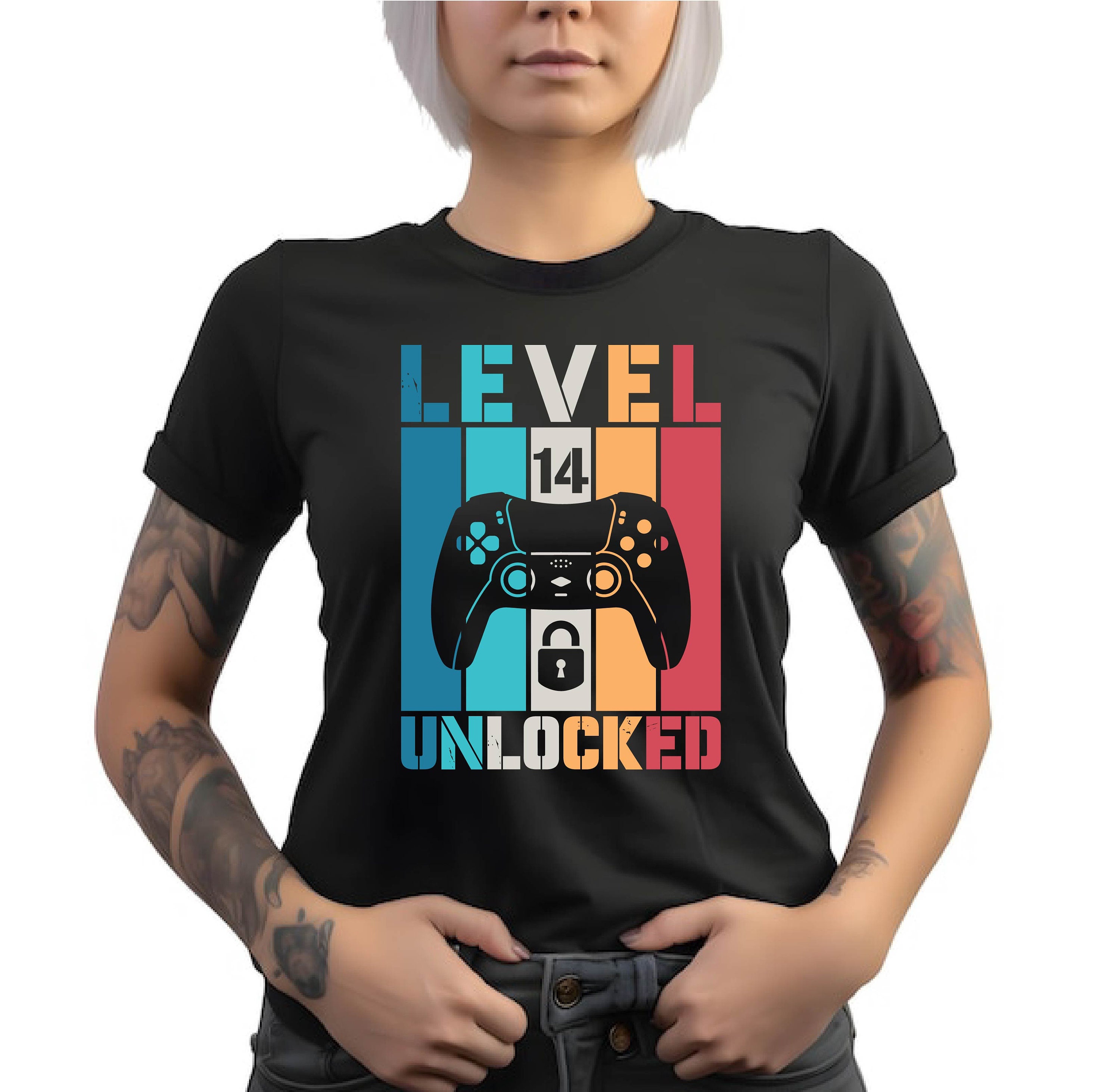Level 14 Unlocked Svg, 14th Birthday Svg, My 14th Birthday Svg ...