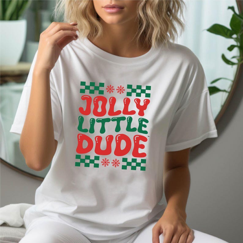 Jolly Little Dude Svg, Toddler Boy Christmas Svg, Christmas 2024 Svg ...