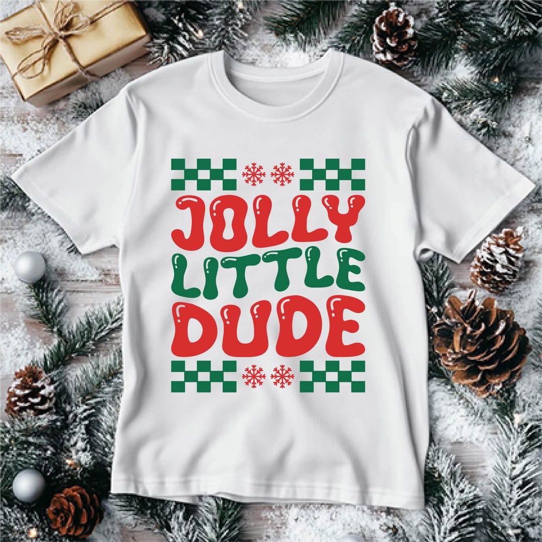 Jolly Little Dude Svg, Toddler Boy Christmas Svg, Christmas 2024 Svg ...