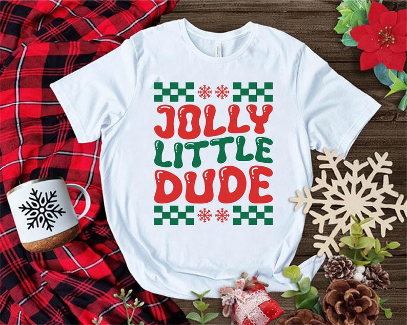 Jolly Little Dude Svg, Toddler Boy Christmas Svg, Christmas 2024 Svg ...
