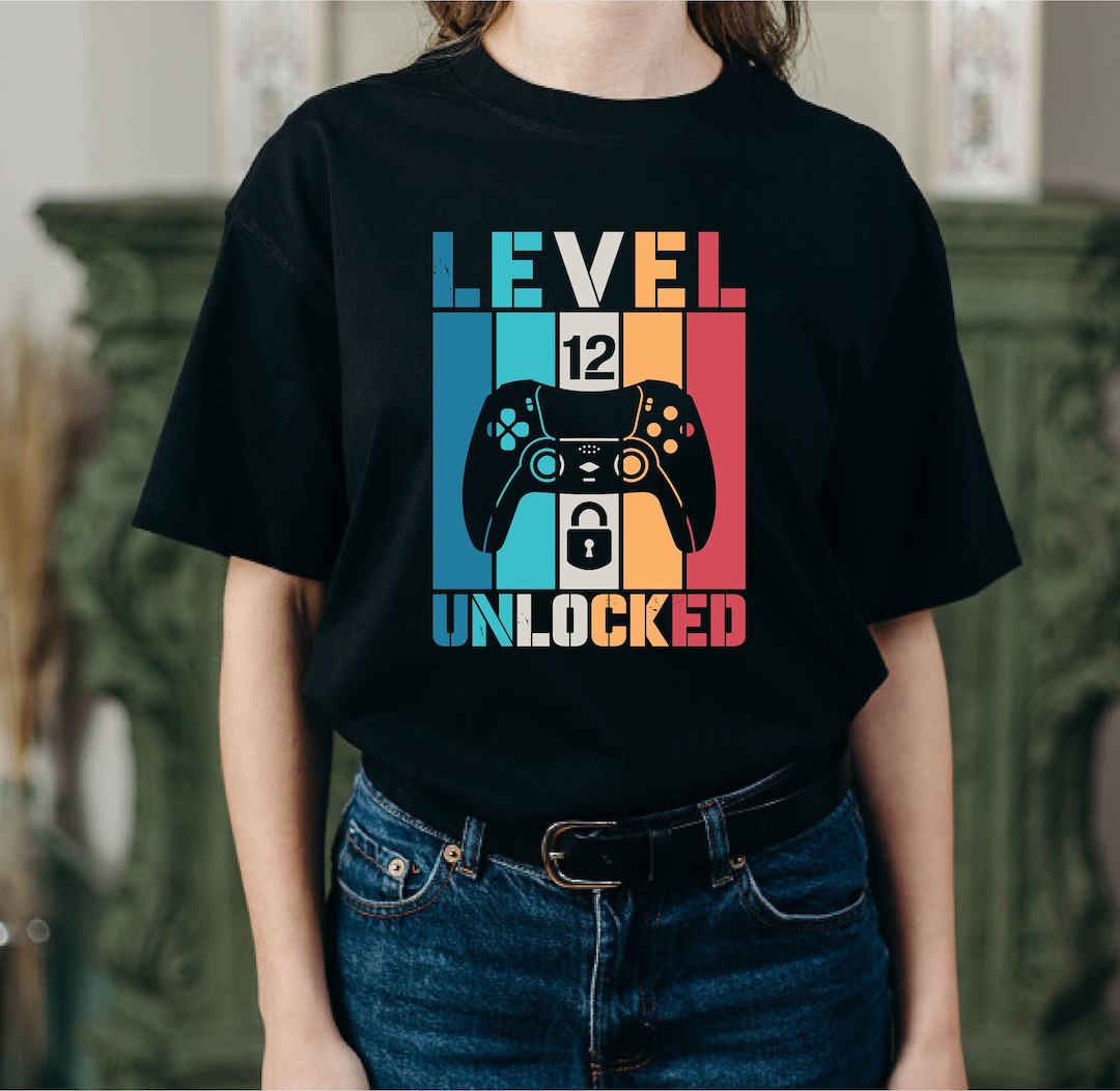 Level 12 Unlocked Svg 12th Birthday Boy Gamer, My 12th Birthday Svg ...