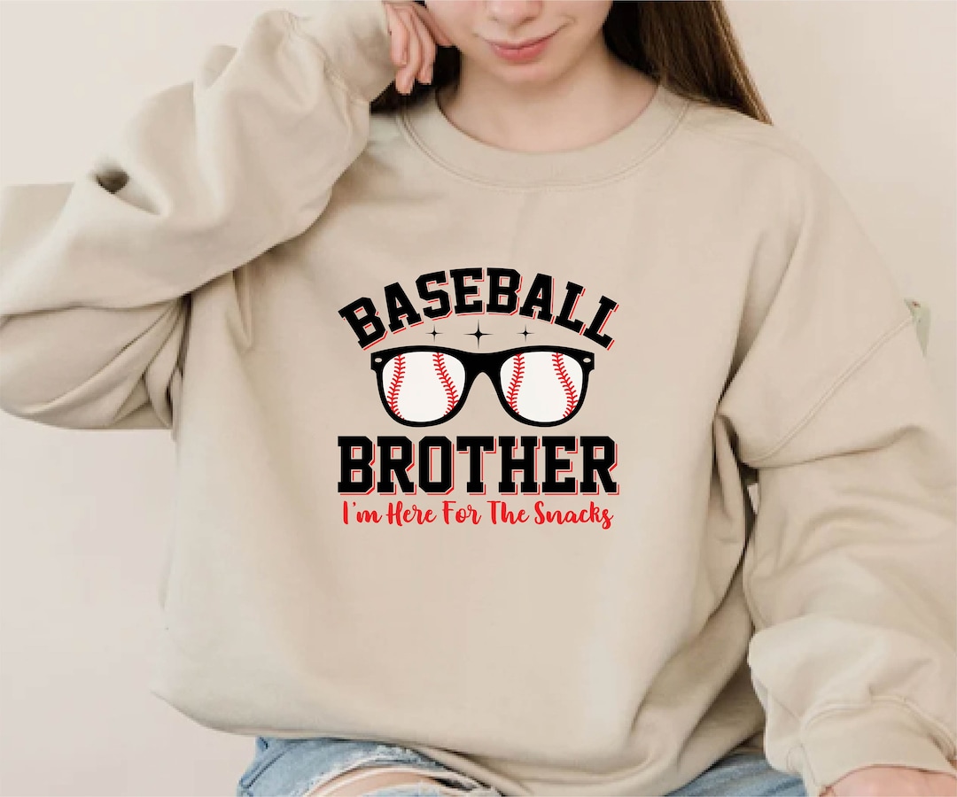 I'm Just Here for the Snacks SVG PNG, Sports Fan Svg, Baseball Brother ...