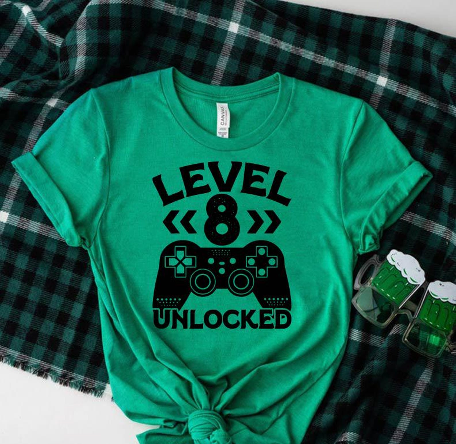 Level 8 Unlocked Birthday Svg, 8th Birthday Boy Gamer Svg, 8 Years Old ...