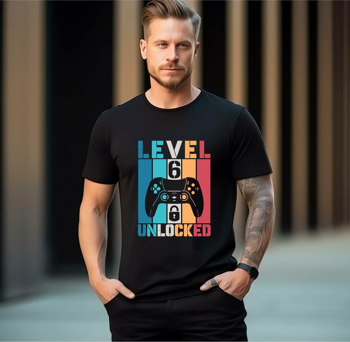 Level 6 Unlocked Birthday Svg,boy Gamer Shirt, Unlocked SVG, 6th ...
