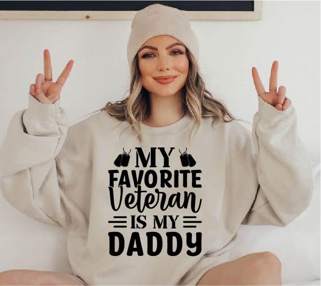 Veteran Dad Toddler Svg Png, My Favorite Veteran is My Daddy Svg, Veterans Day, Military Kids ...