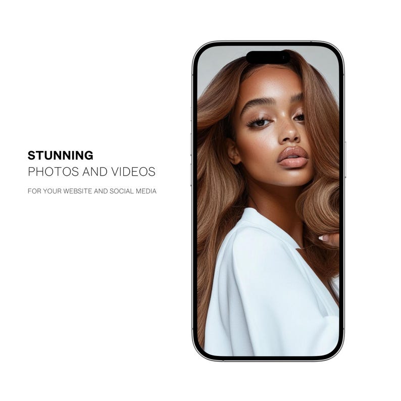 Luxury Hair Model Bundle | 80 Photos & 10 Videos for Wig Shops, Hair ...