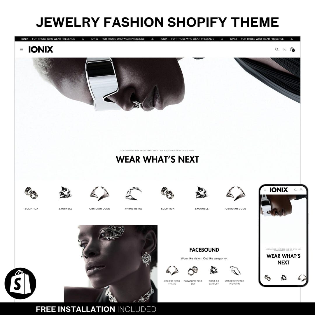 Jewelry Shopify Theme | Fashion Shopify Template | Minimalistic Website ...