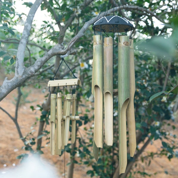 Bamboo Wind Chimes - Etsy