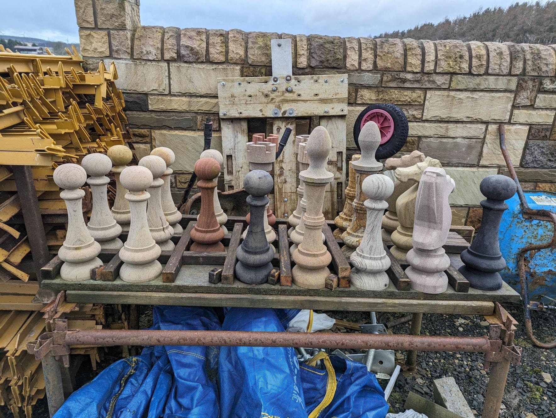 Custom Stone Chess Set - Etsy