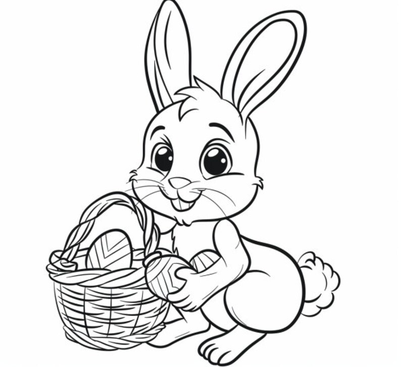12 Easter Coloring Pages - Etsy