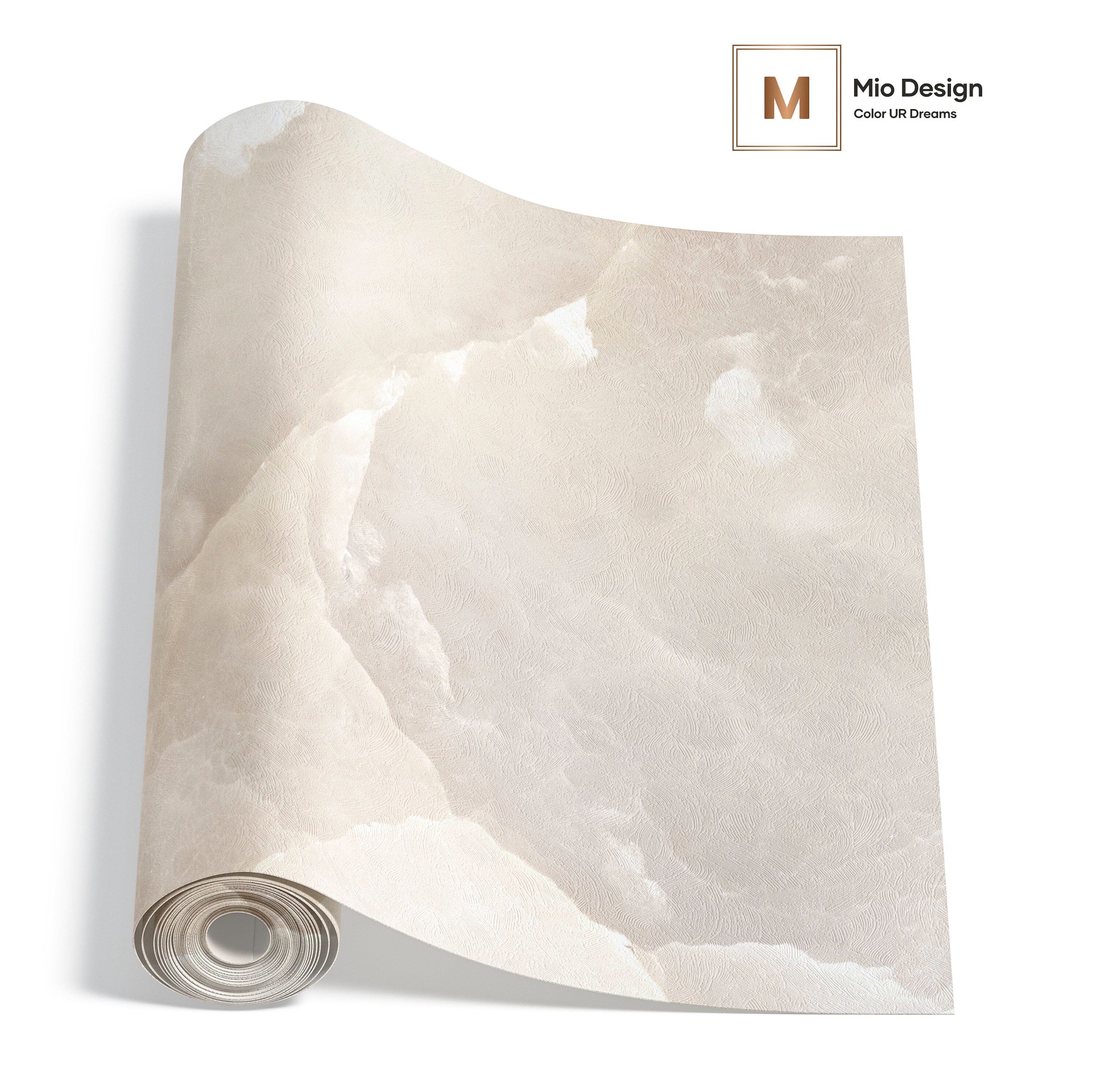 MODERN Beige Marble Wallpaper Soft Abstract Beige Marble Mural Luxury ...