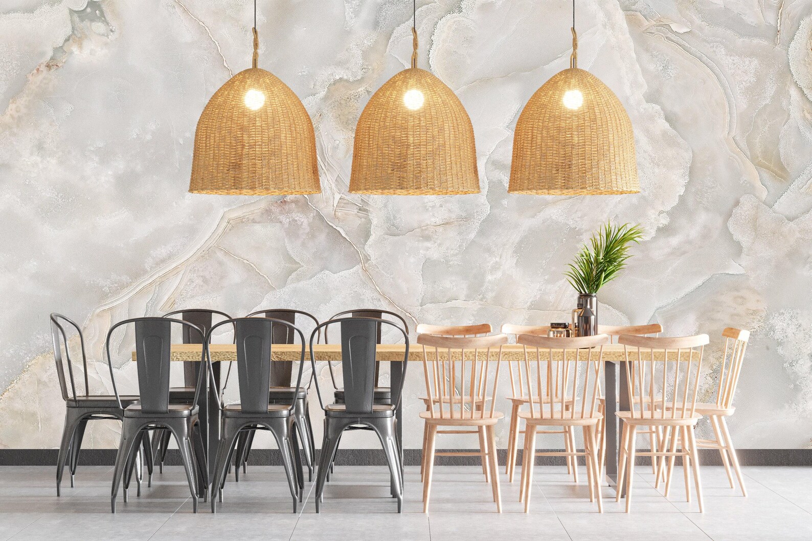 Modern Beige Marble Wallpaper | Aesthetic Neutral Colors Mural | Liquid ...