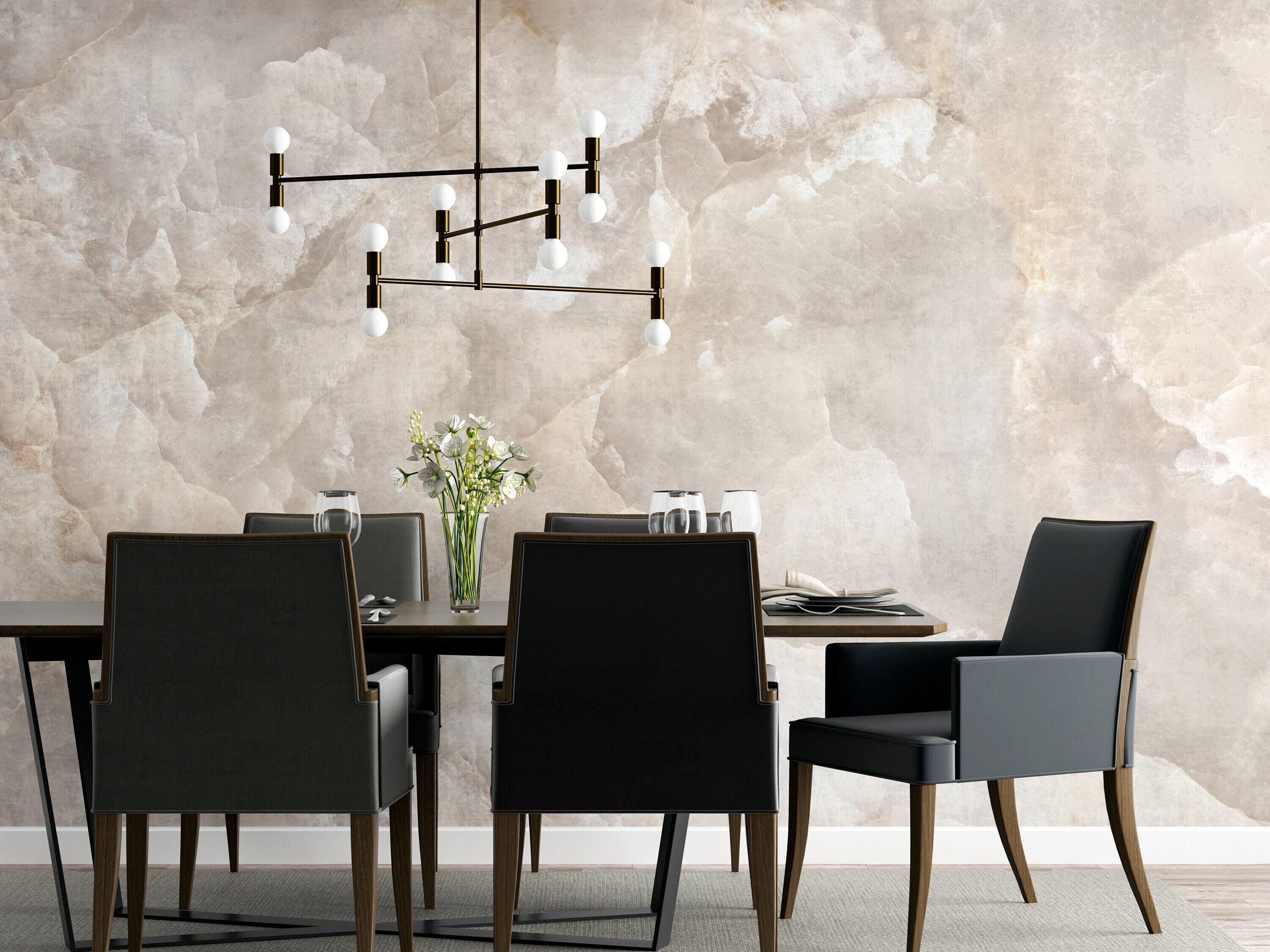 MODERN Beige Marble Wallpaper | Soft Abstract Beige Marble Mural ...