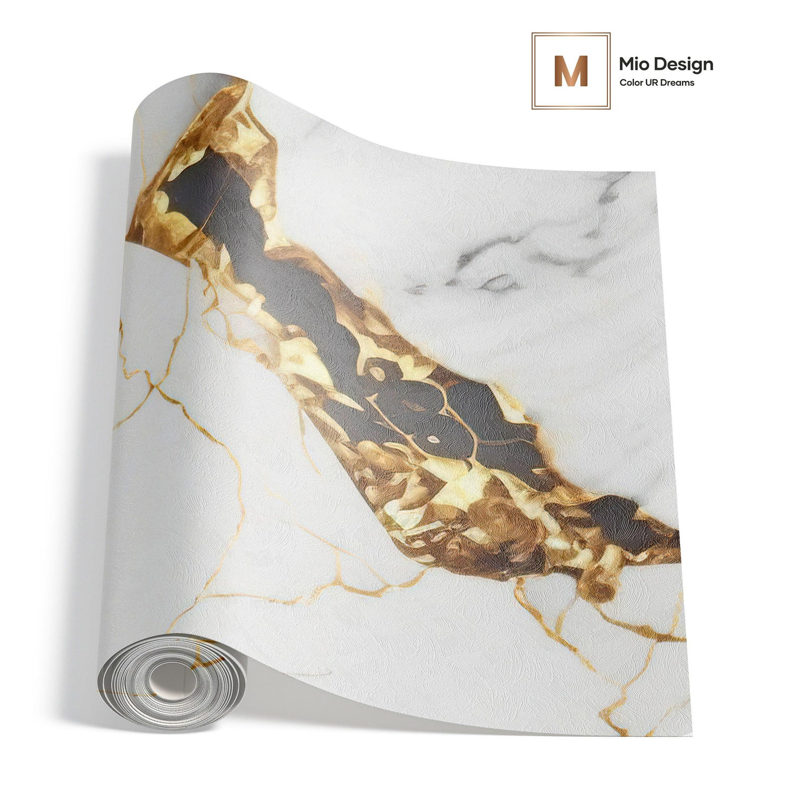 PERFECT Gold Marble Wallpaper | Modern Abstract Gold Mural | Luxury ...