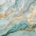 SOFT Aqua Gold Marble Wallpaper Modern Abstract Gold Mural Luxury ...
