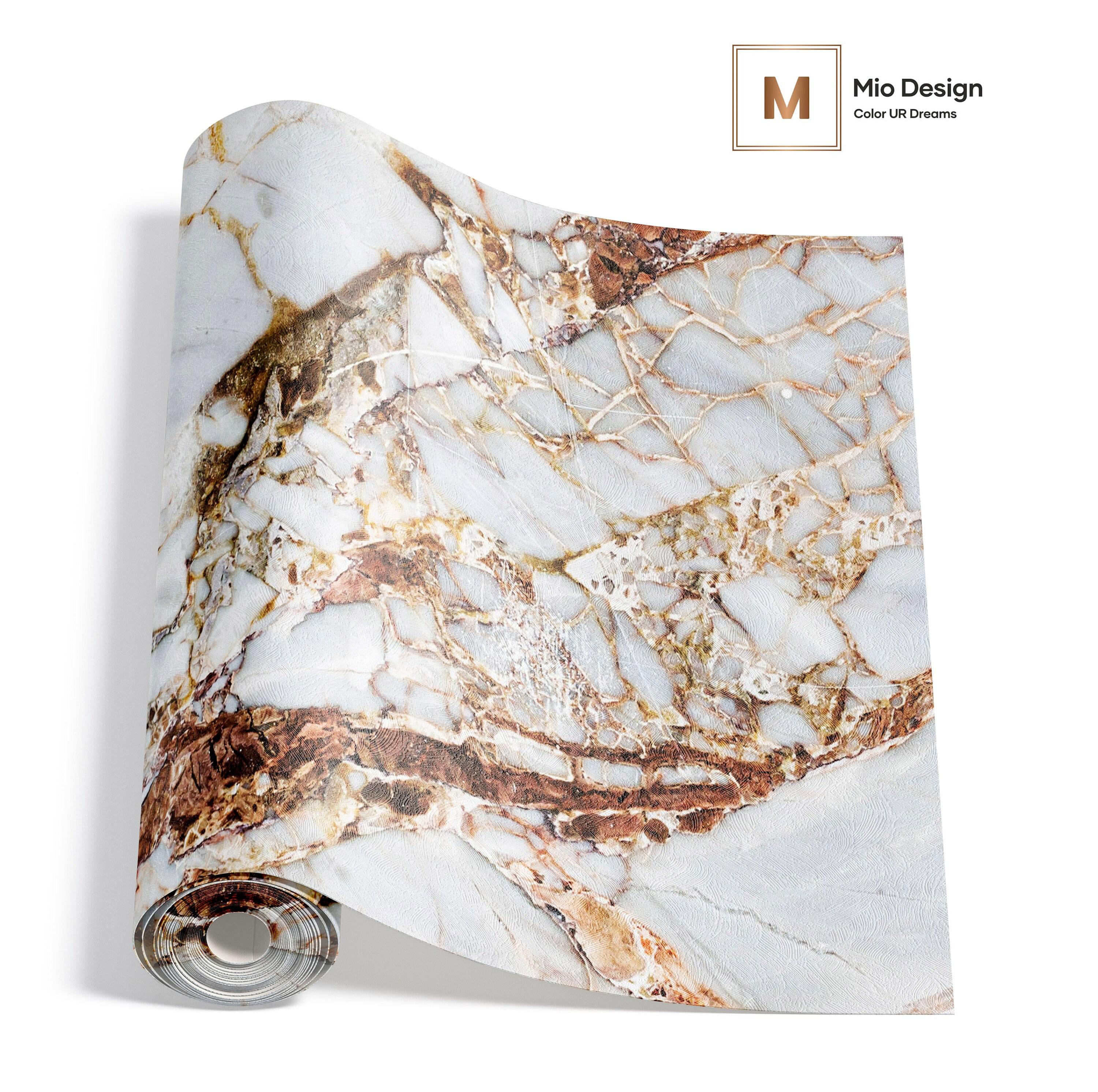 Modern White Gold Marble Wallpaper | Aesthetic Minimalist Mural ...