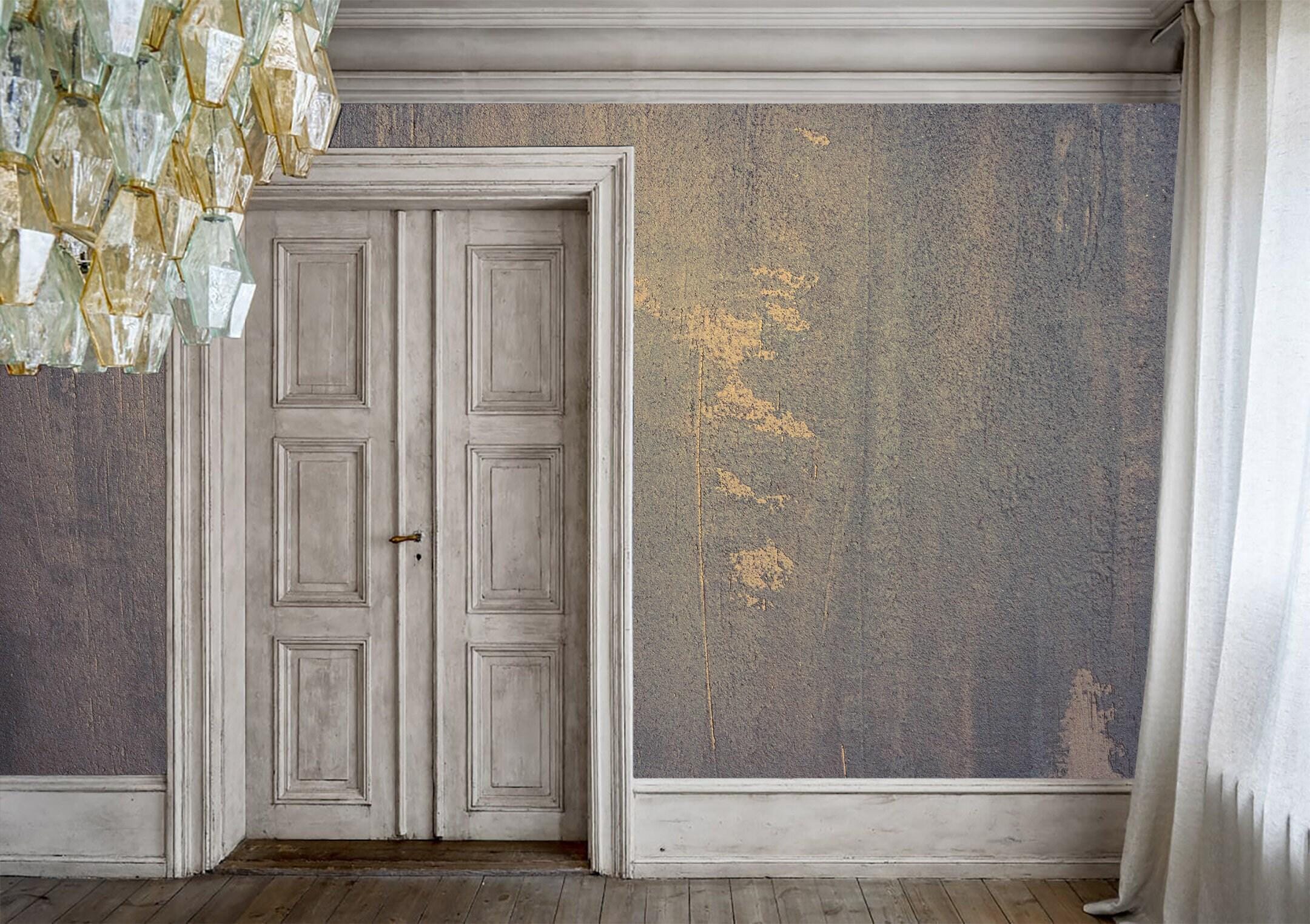 VINTAGE Concrete Wallpaper | Cracked Obsolete Stone Mural | Faux ...