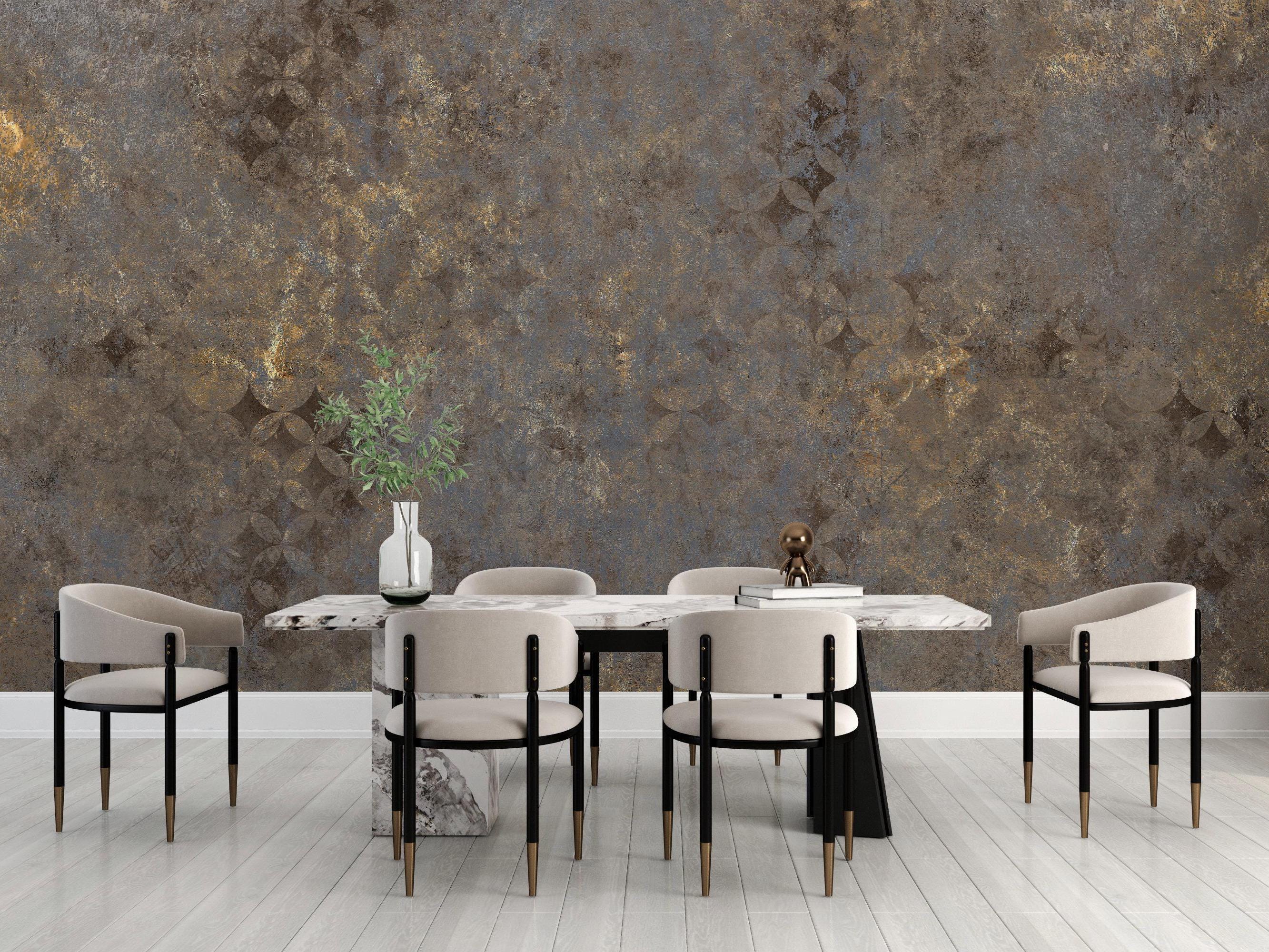 Modern Gold Venetian Wallpaper | Faux Texture | Decorative Paint Peel ...