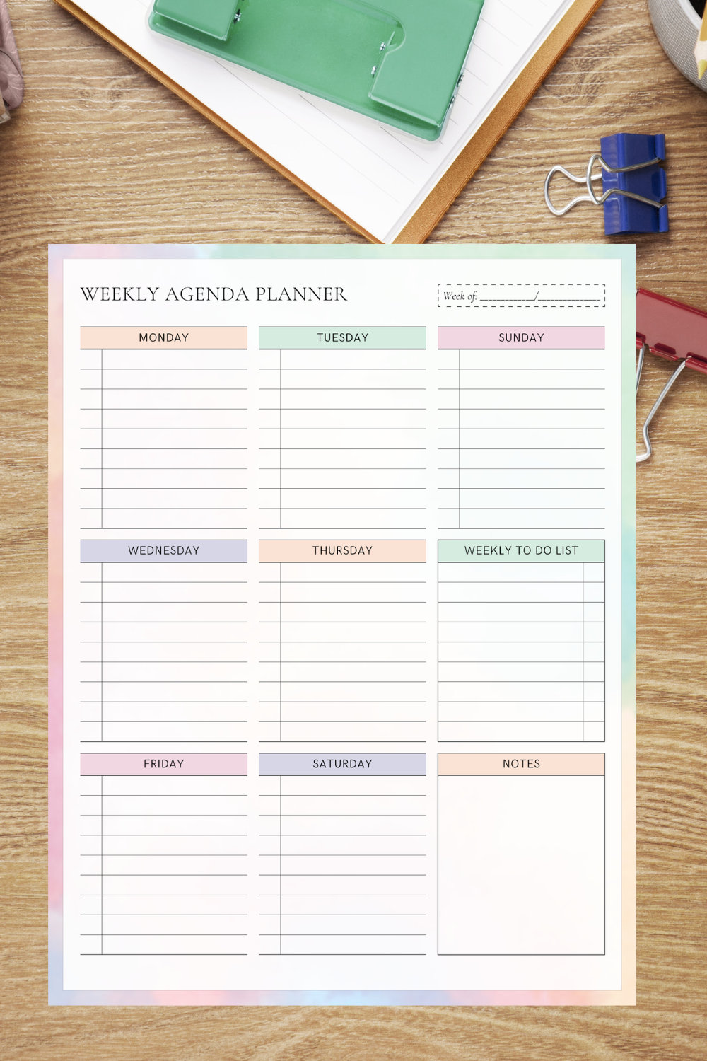 Editable Printable Planner, Daily Planner, Weekly Planner, Canva - Etsy