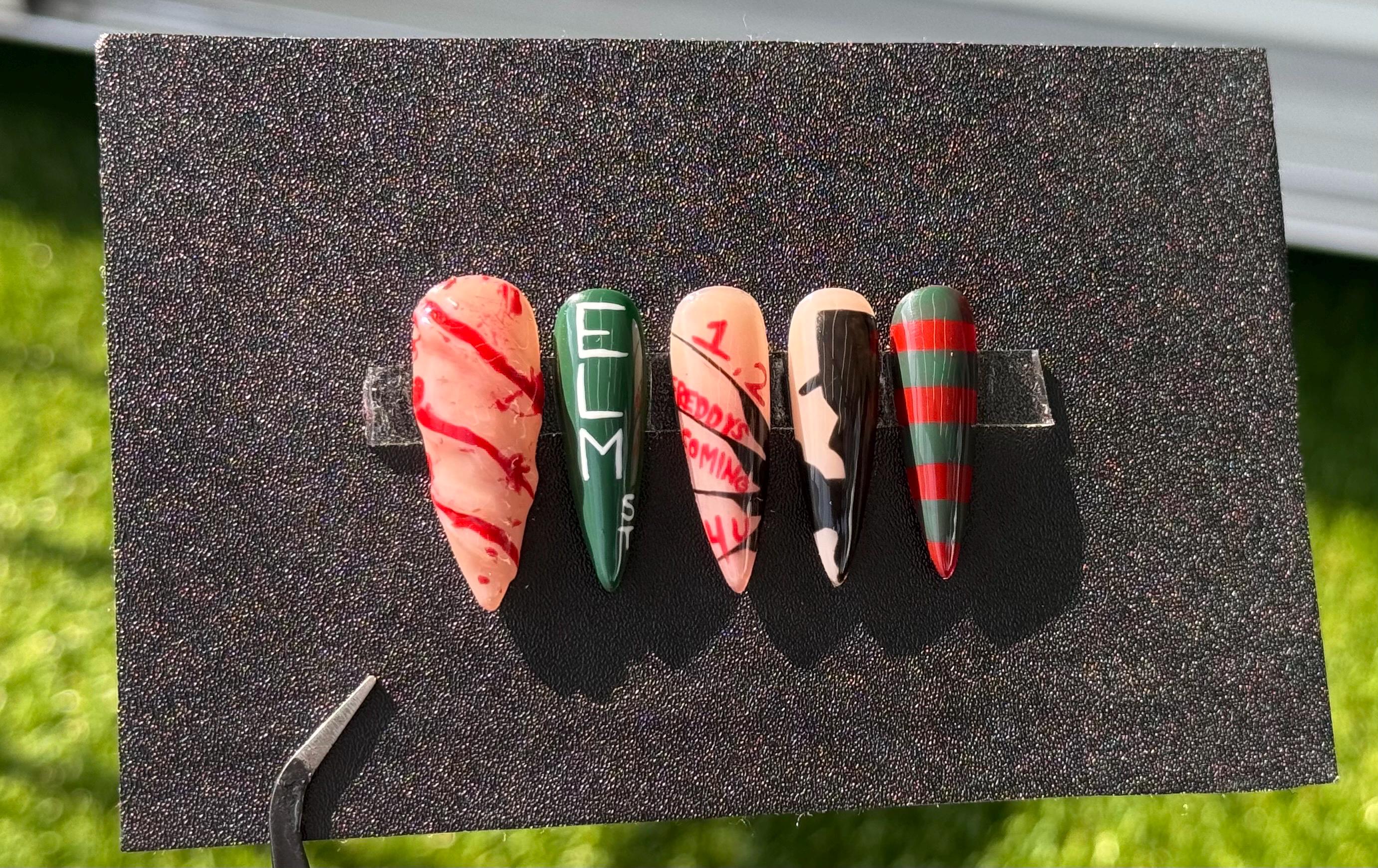 Freddy Kruger Press on Nails - Etsy