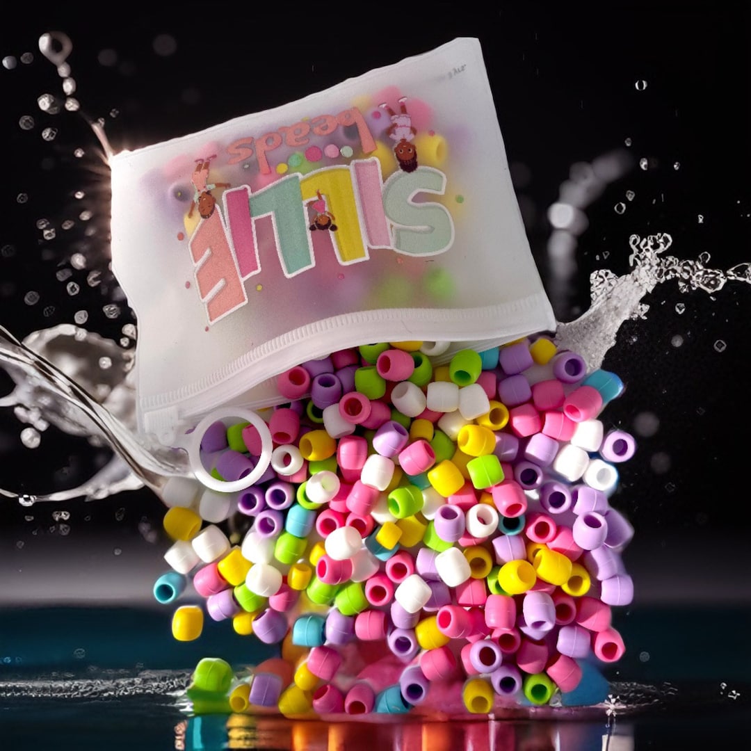 150 Multi Color Silicone Hair Beads: Customizable 5mm Hole - Etsy