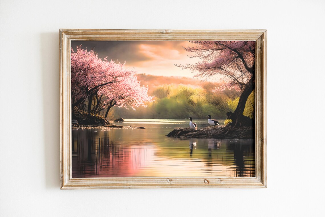 Waterfowl Wall Decor, Wildlife Art, Remarkable Bird Poster, Nature Art ...