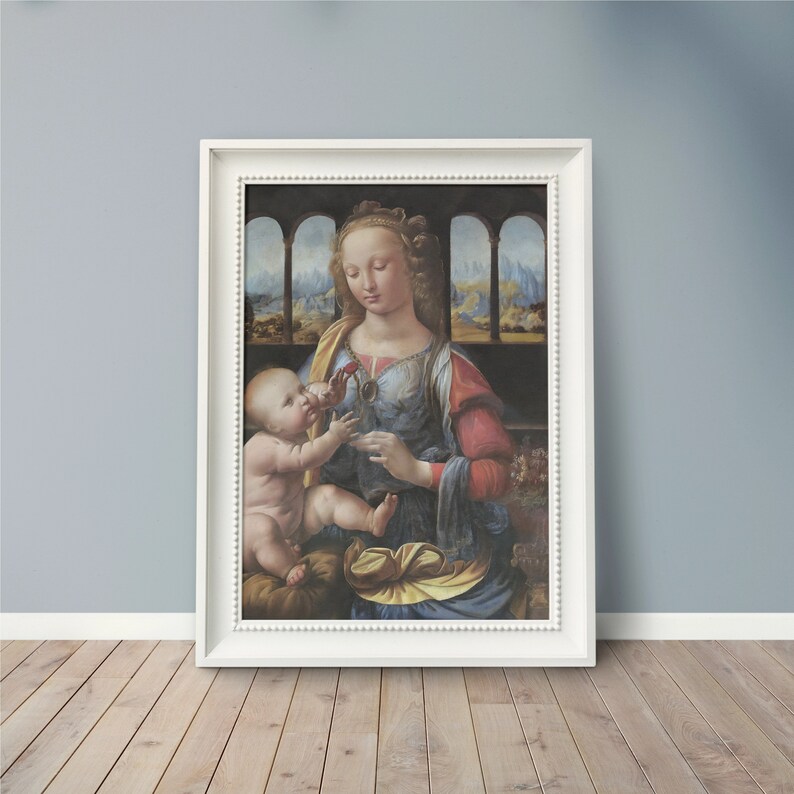 Christian Wall Art- Renaissance Art - Mary and Baby Jesus Wallart ...