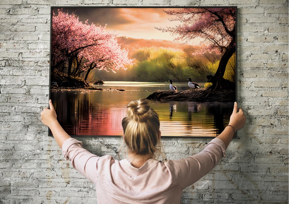 Waterfowl Wall Decor, Wildlife Art, Remarkable Bird Poster, Nature Art ...