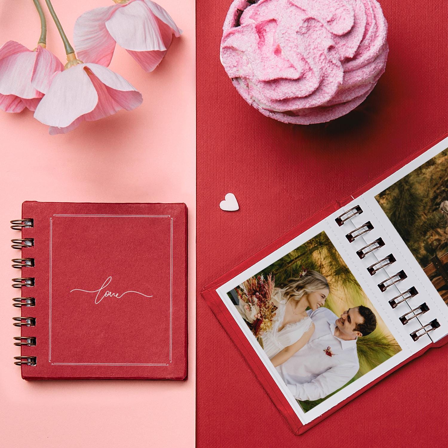 Personalized Mini Photo Album, Memory Keepsake, Pocket Size Photo Book ...