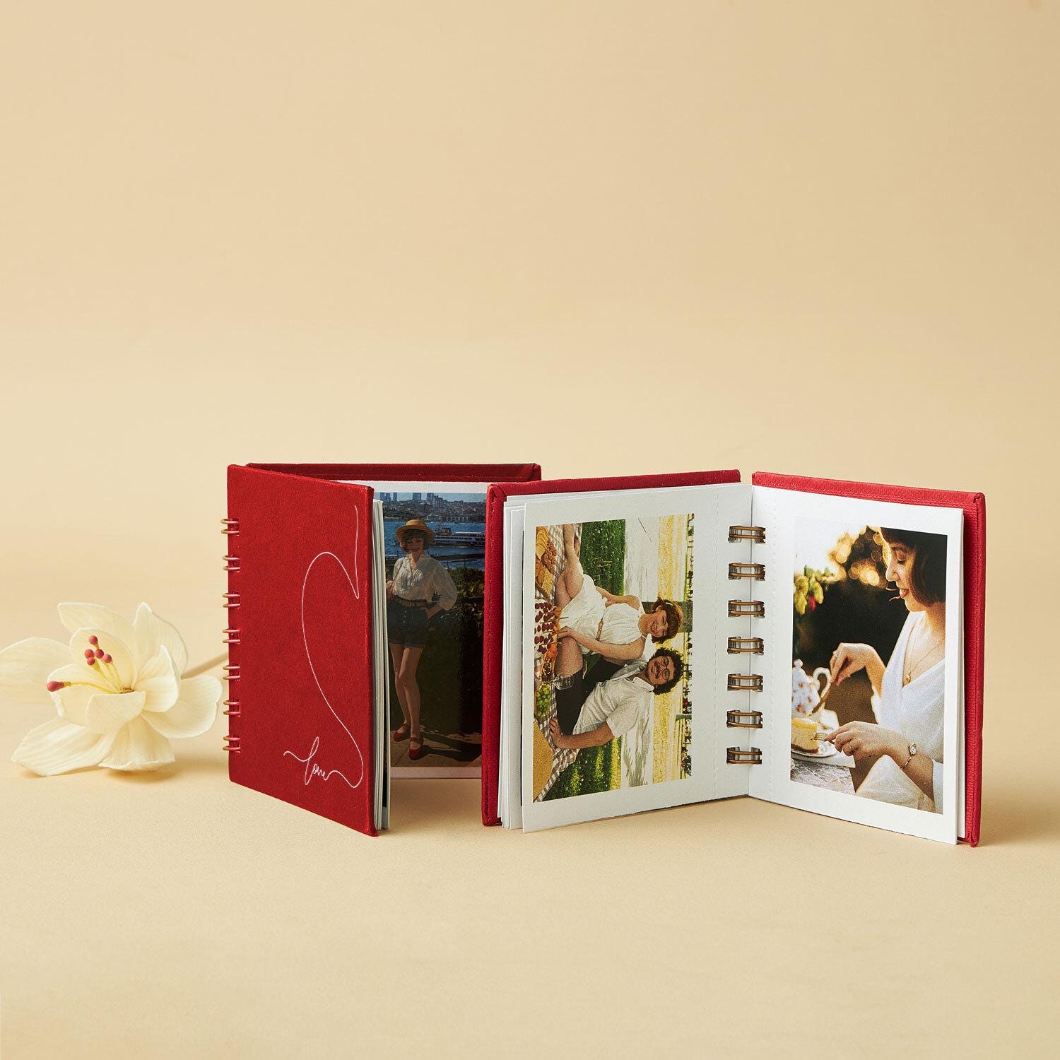 Personalized Mini Photo Album, Memory Keepsake, Pocket Size Photo Book ...