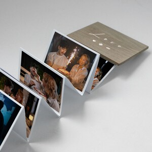 Pull Out Photo Album Custom Wooden Photo Box Personalized Memory ...