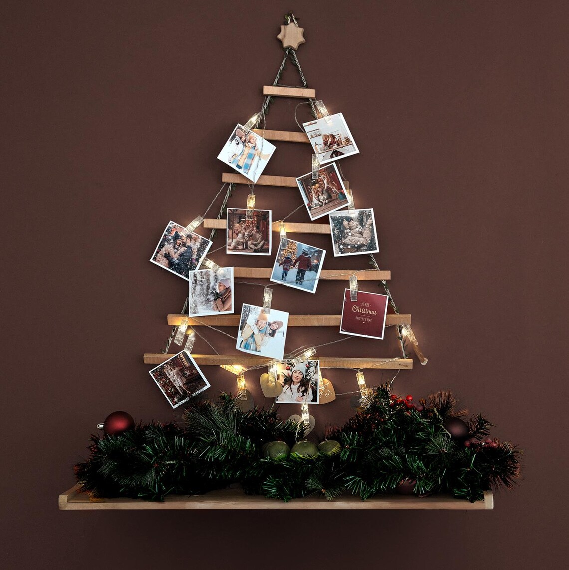 Wood Photo Hanger Christmas Memory Keepsake! Christmas Home Decor ...