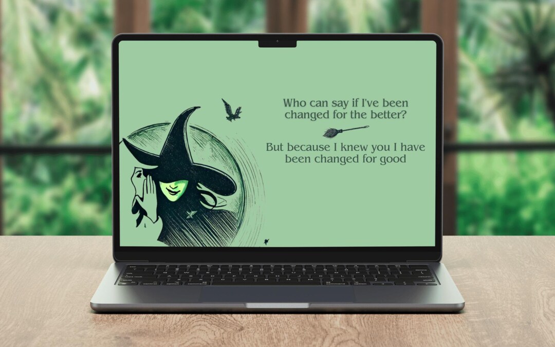 Wicked Musical-inspired Desktop Wallpaper Magical Broadway Art Digital ...