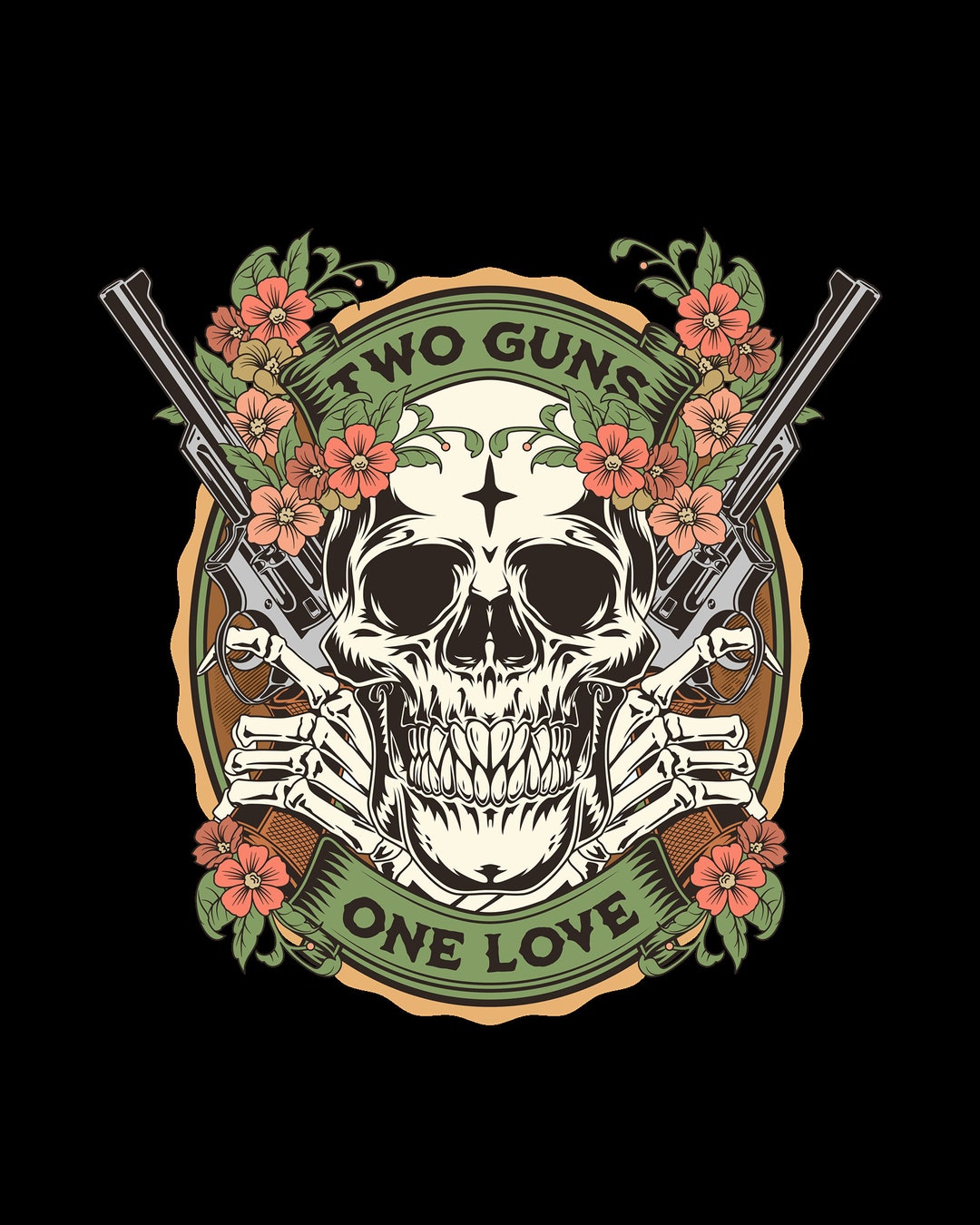 Two Guns One Love | Digital Download, JPG, PNG File, Midjourney Ai ...