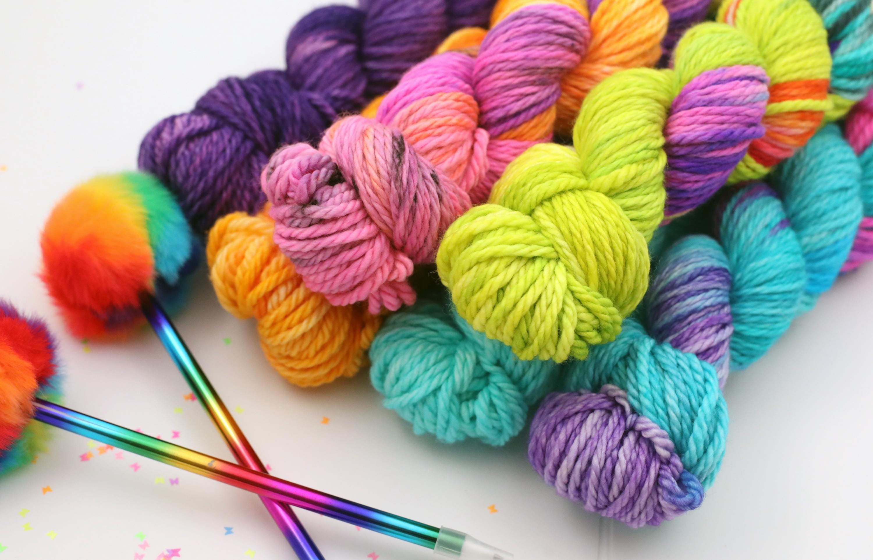 Lisa Frank Inspired Collection Yarn Worsted DK Bulky Sock 90s - Etsy