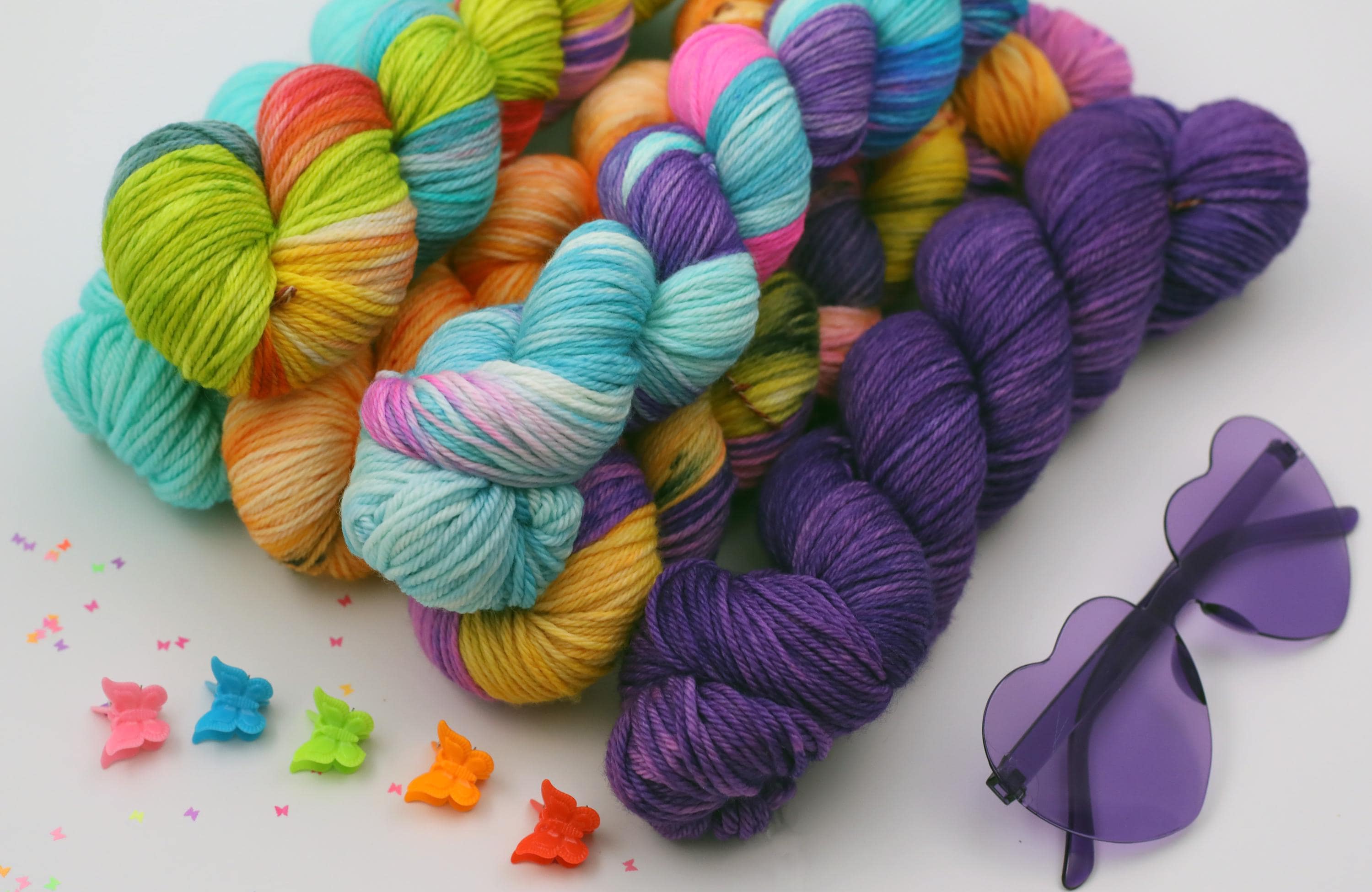 Lisa Frank Inspired Collection Yarn Worsted DK Bulky Sock 90s - Etsy