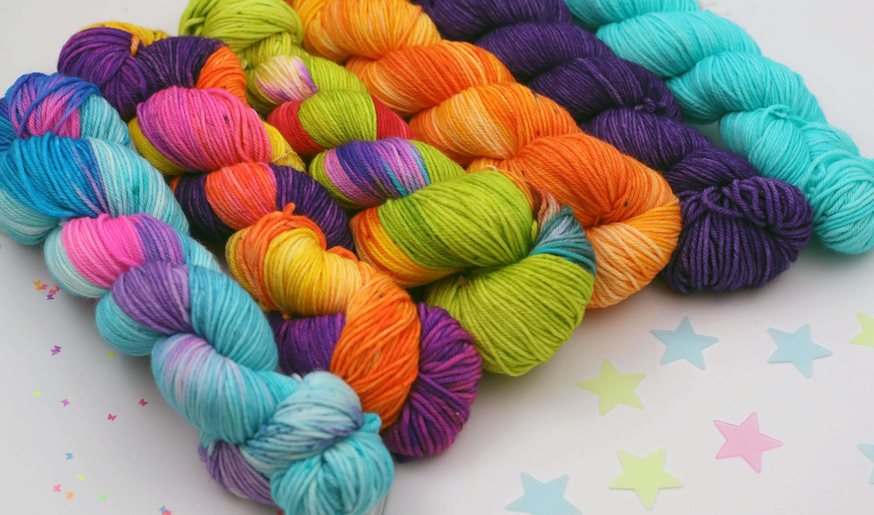 Lisa Frank Inspired Collection Yarn Worsted DK Bulky Sock 90s - Etsy