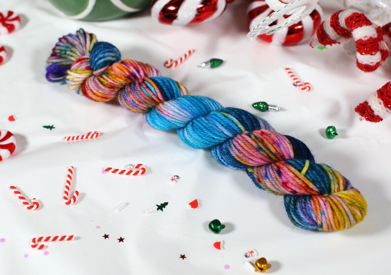 Swirly Twirly Gumdrops - Buddy the Elf Inspired Worsted DK Bulky Sock ...