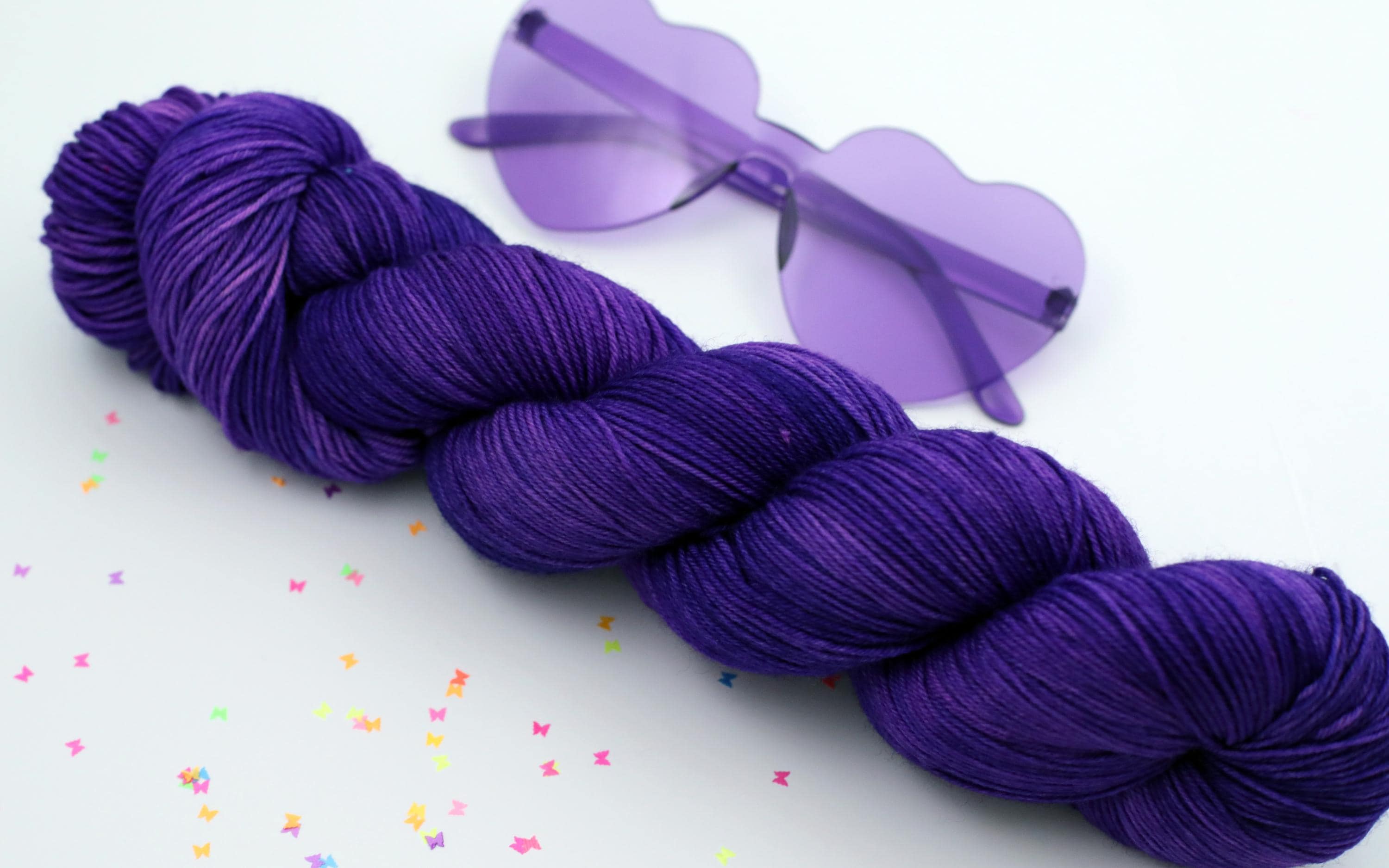 90s Neon Inspired Twilight Haze Yarn, Purple, Retro, Vibrant - Etsy
