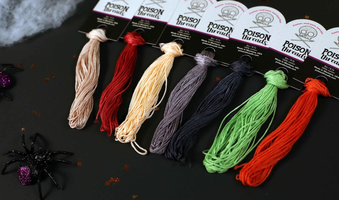 Hocus Pocus Hand Dyed Floss Set Cross Stitch Embroidery - Etsy