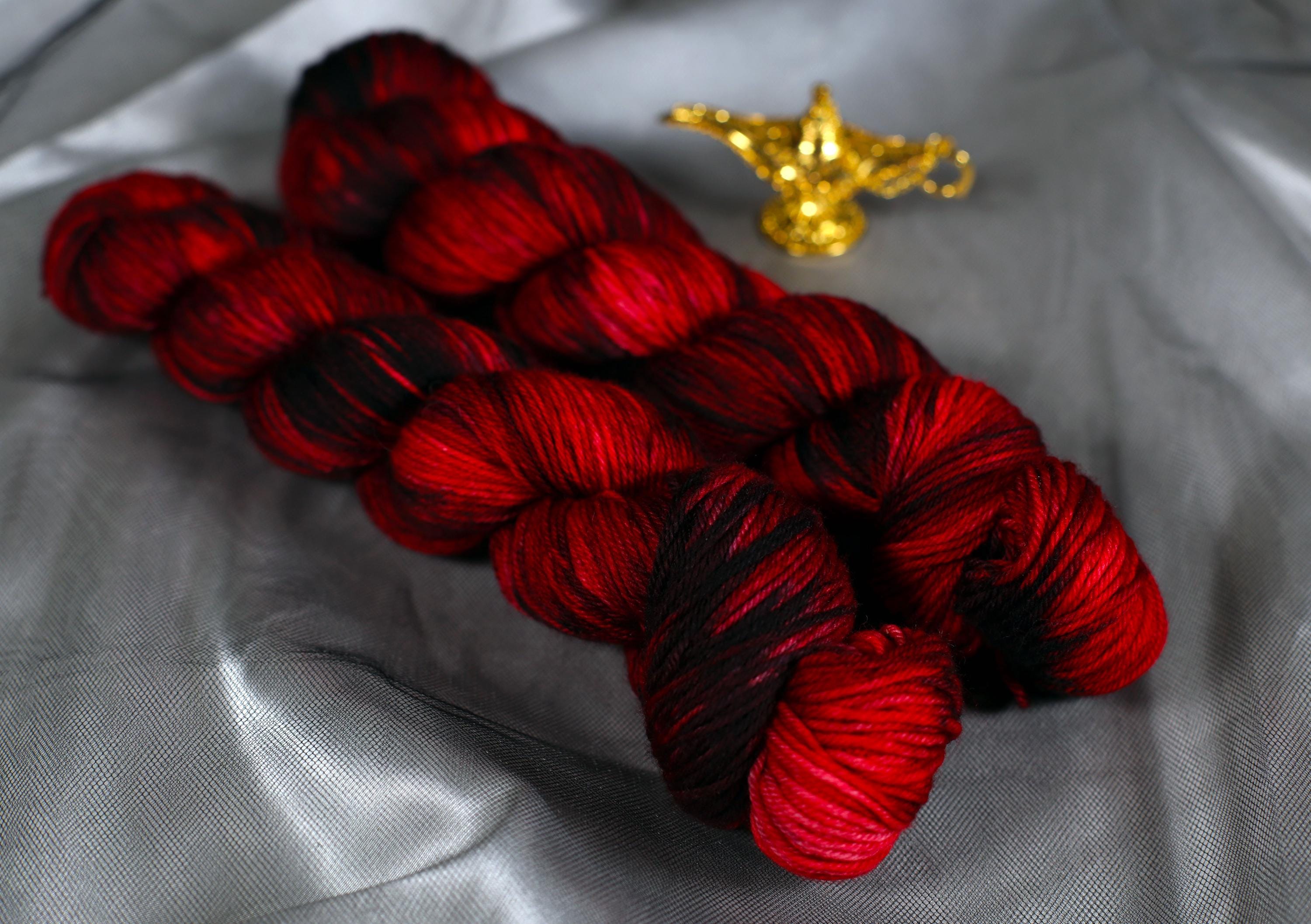 Sultan's Shadow - Jafar Inspired Yarn - Villians, Worsted DK Bulky Sock ...
