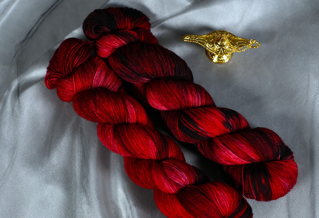 Sultan's Shadow - Jafar Inspired Yarn - Villians, Worsted DK Bulky Sock ...