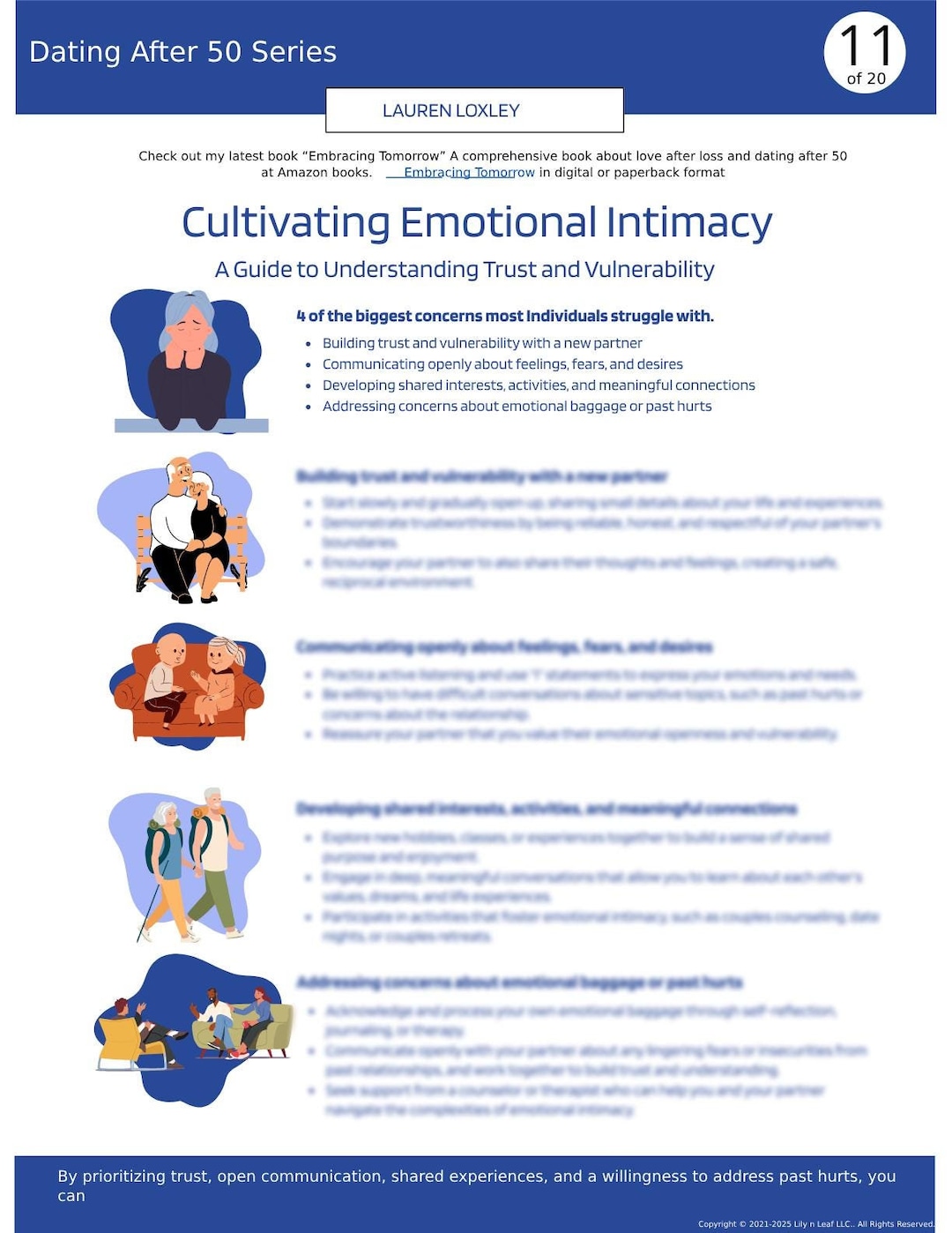 Dating After 50 Guide, Cultivating Emotional Intimacy (PDF) - Etsy