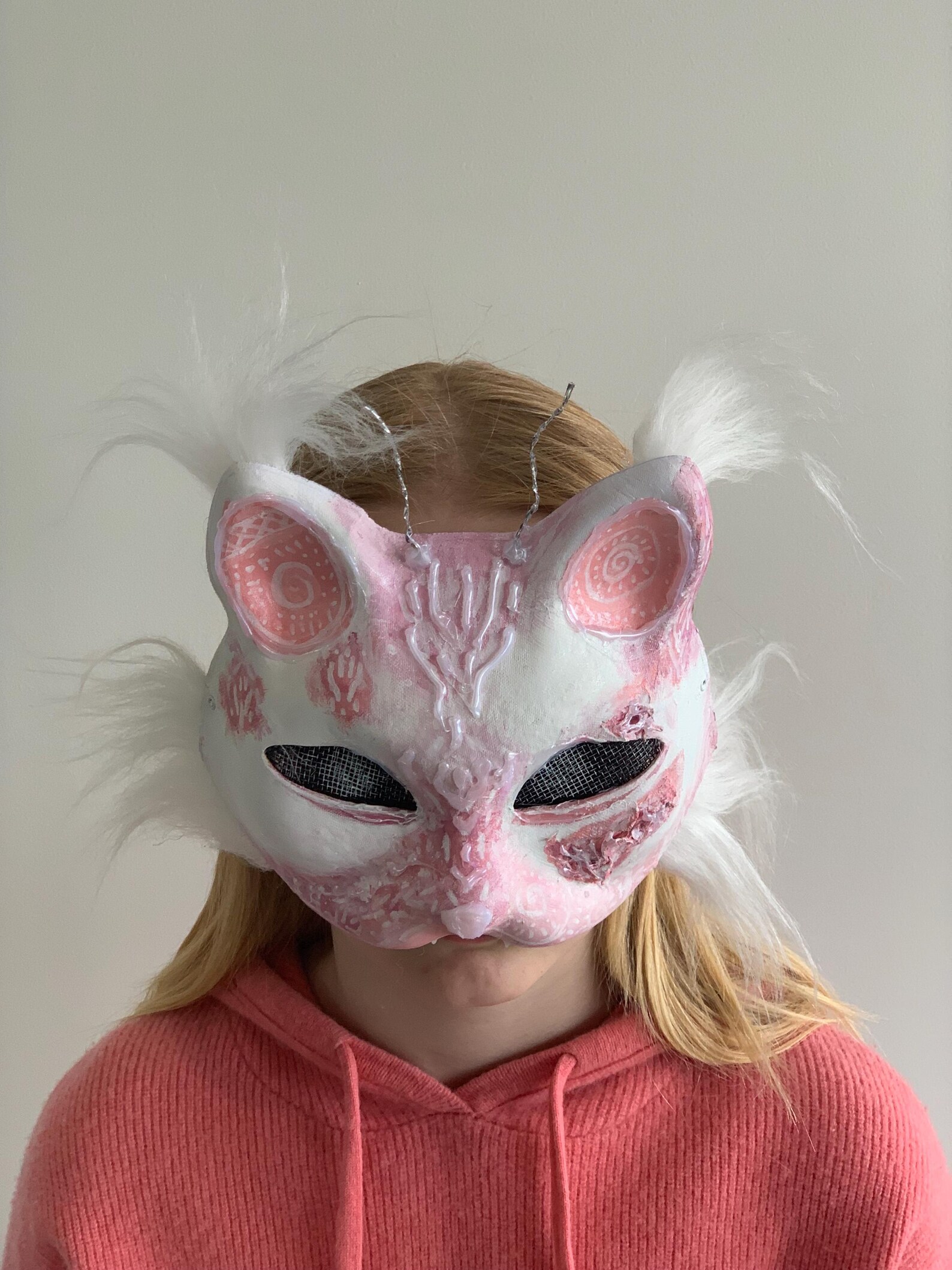 Pink, Alien Cat Mask! - Etsy