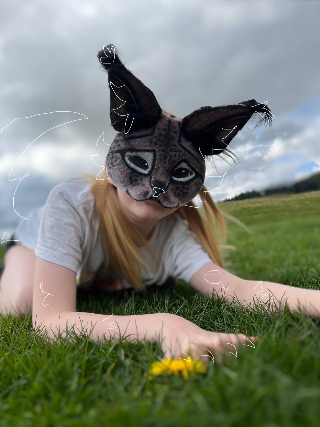 Realistic Cat Mask - Etsy