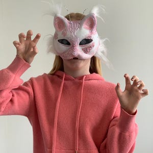 Pink, Alien Cat Mask! - Etsy