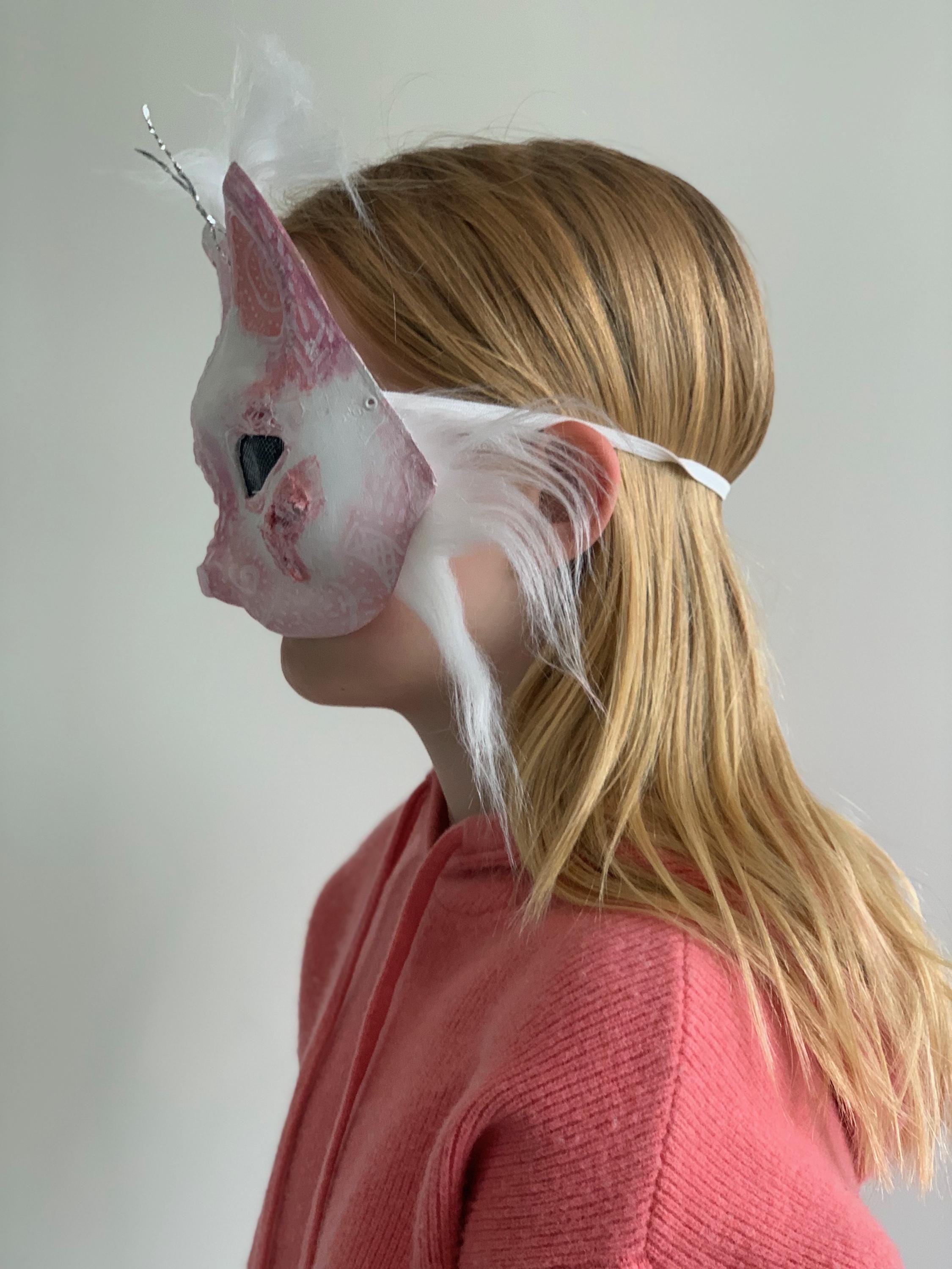 Pink, Alien Cat Mask! - Etsy