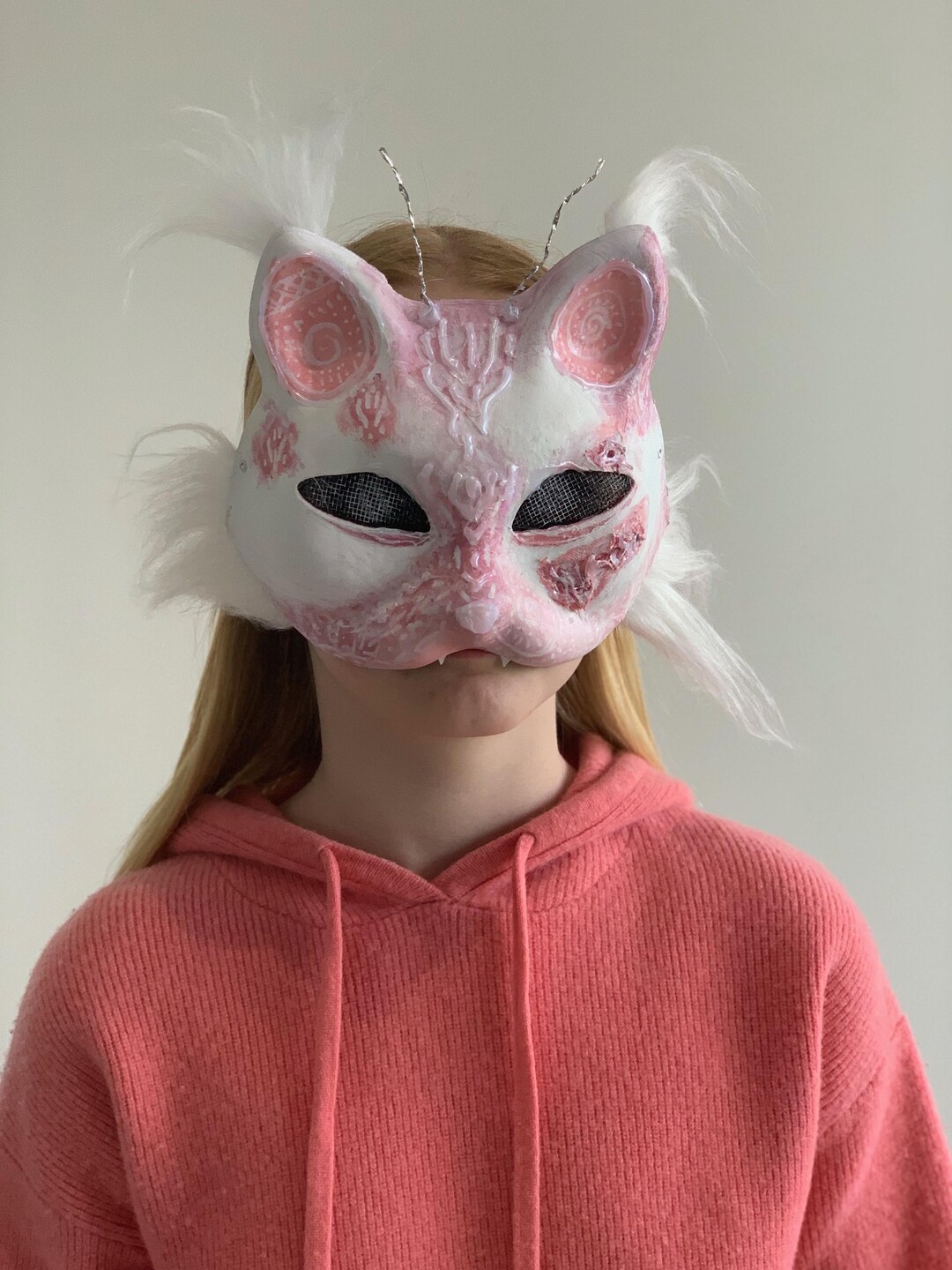 Pink, Alien Cat Mask! - Etsy