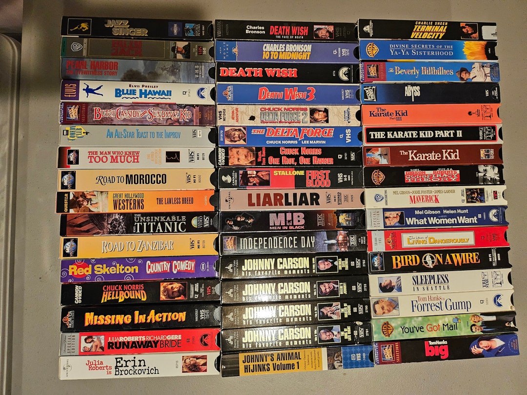 VHS Movies - Only 2.00 Each PRICES LOWERED !! - Etsy