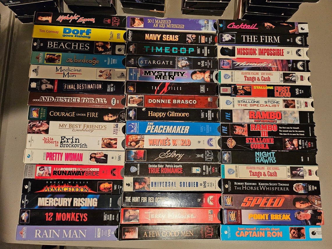 VHS Movies - All 2.50 Each - Etsy